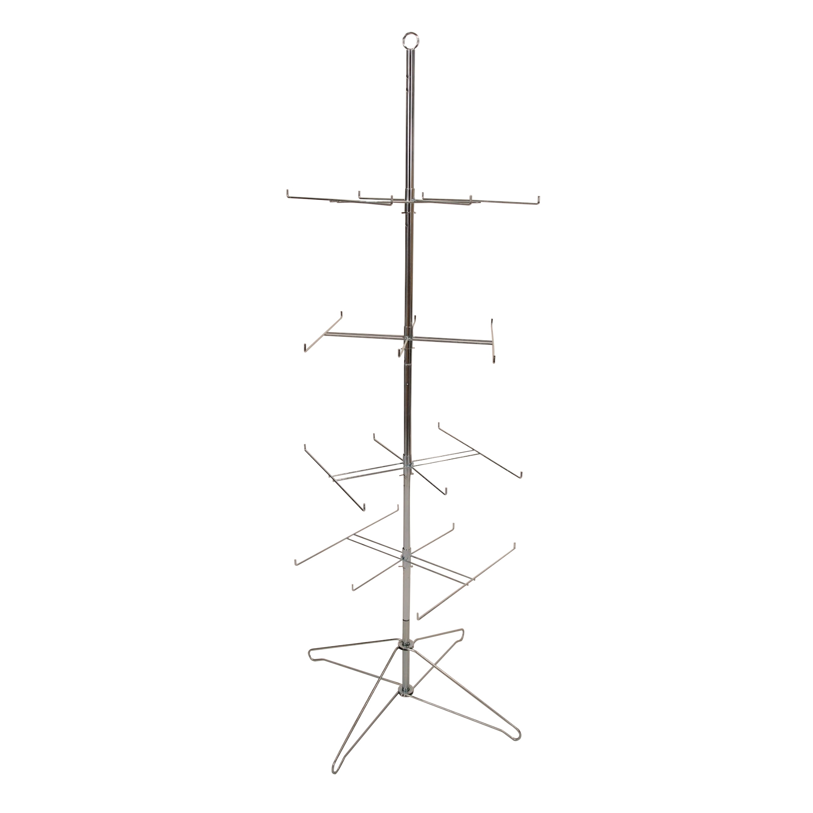 SSWBasics 4-Tier Chrome Wire Spinner Rack (4 tiers - space 12” apart ...