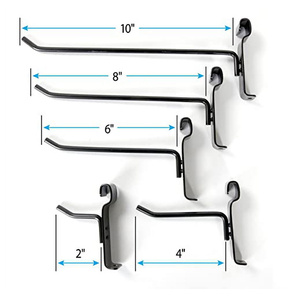 SSWBasics 50 Gridwall Hooks - 10 Each - 2",4",6",8",10" - Grid Hooks ...