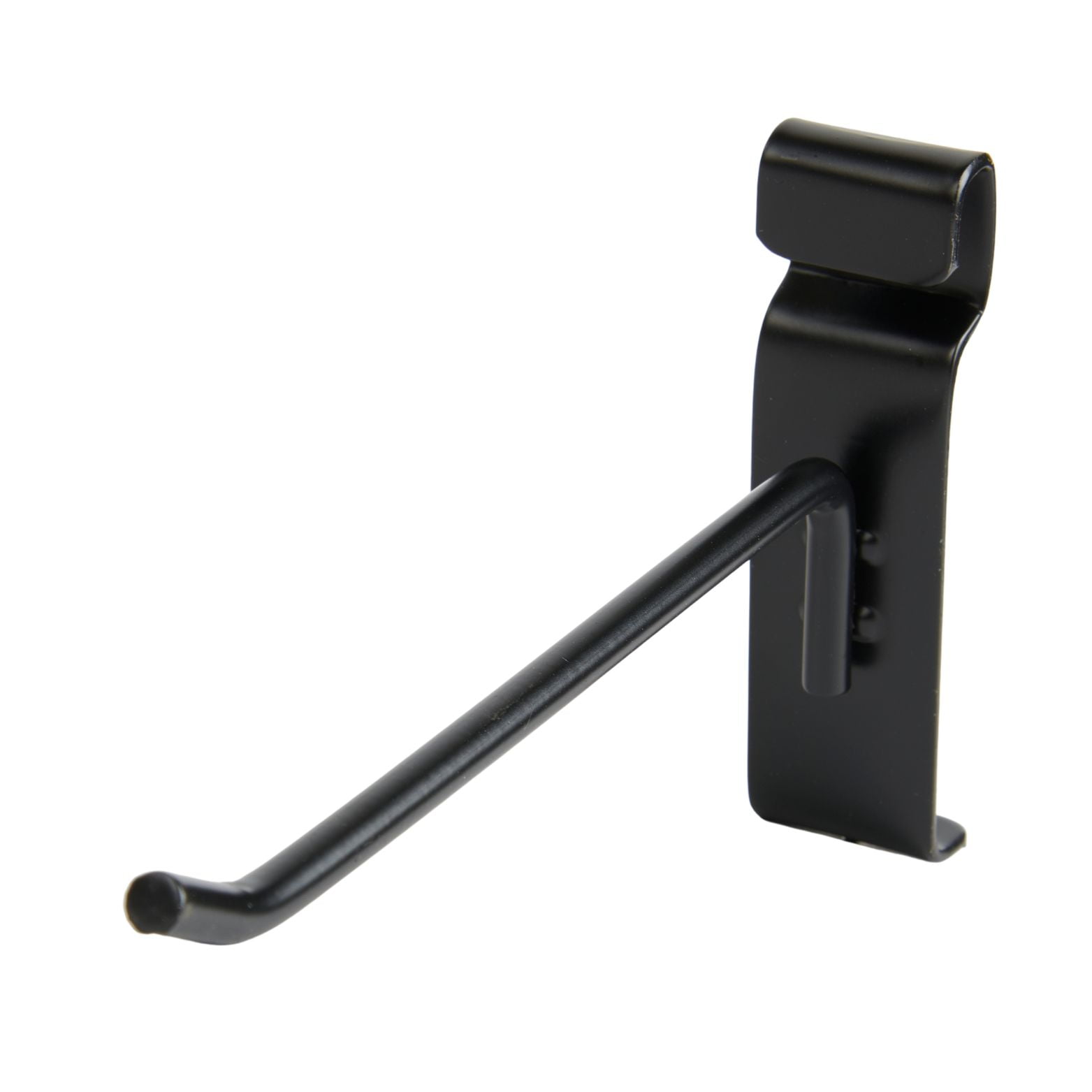 SSWBasics 6" Gridwall Hooks - Pack of 25 Black Wire Grid Wall Hooks ...