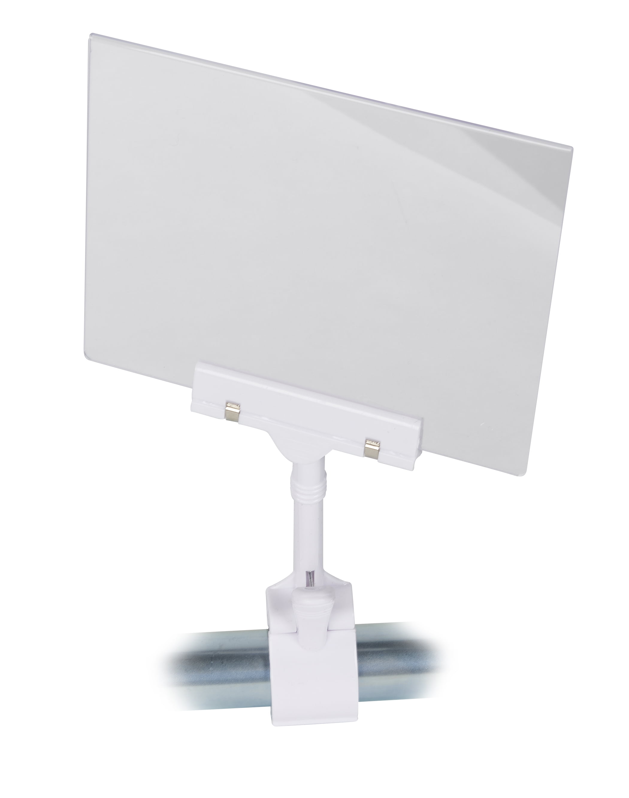 SSWBasics Acrylic Sign Holder with Clamp - 5 1/2"W x 7”H - Set of 3 ...