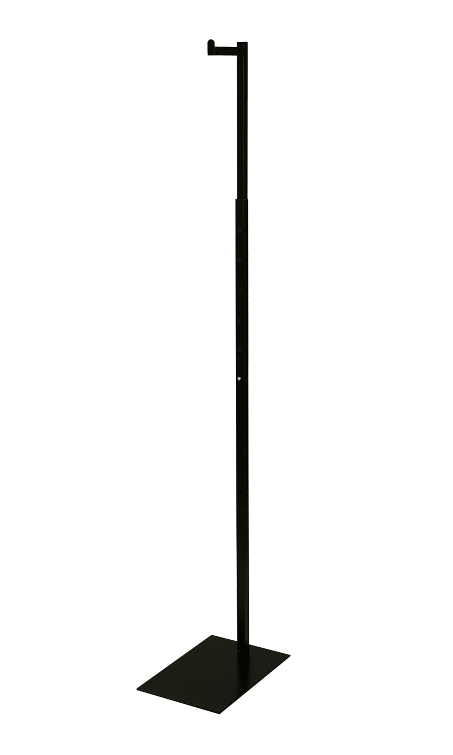 SSWBasics, Adjustable Clothes Rack, Single Arm Black, 48 to 72 inches ...