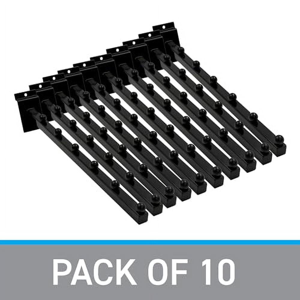 SSWBasics Black 6-Ball Waterfall Slatwall Accessories - Pack of 10 ...