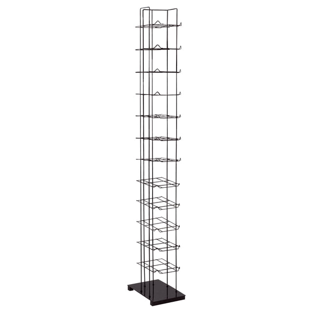 SSWBasics Black Floor Standing Ball Cap Rack and Hat Display Rack ...
