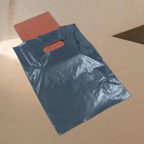 SSWBasics Black Merchandise Bags - Lightweight (9" W x 12" H) - Pack of ...