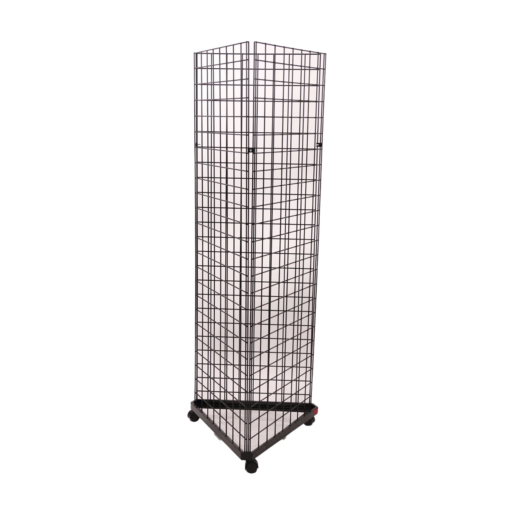 SSWBasics Black Triangle Wire Grid and Grid Wall Tower with Base and ...