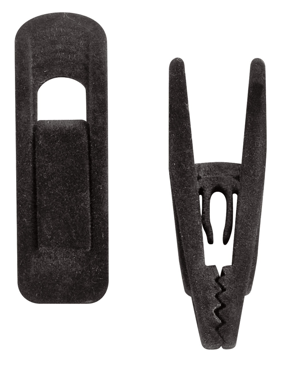 SSWBasics Black Velvet Hanger Clips - 100 Pack- Black Velvet Hanger ...