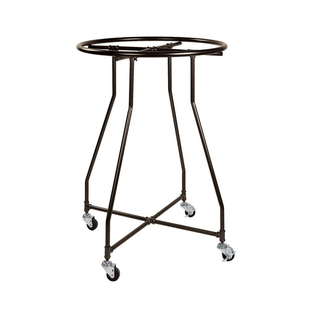 SSWBasics Boutique Round Clothing Rack - 48”H x 36” Diameter Pipe Round ...