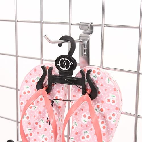 SSWBasics Chrome Wire Grid Hooks (Grid Wall Hooks) - 4" - Pack of 50 ...