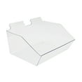 SSWBasics Clear Plastic Dump Bin for Slatwall (Set of 2) - 12" x 5.5" x ...