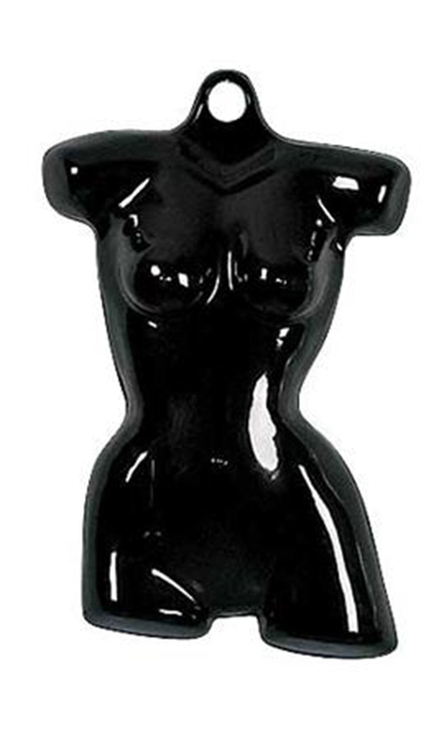 SSWBasics-Economy Female Black Shapely Plastic Torso Form - Fits Women ...
