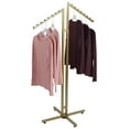 SSWBasics Gold 2-Way Clothing Rack with Slant Arms - Walmart.com
