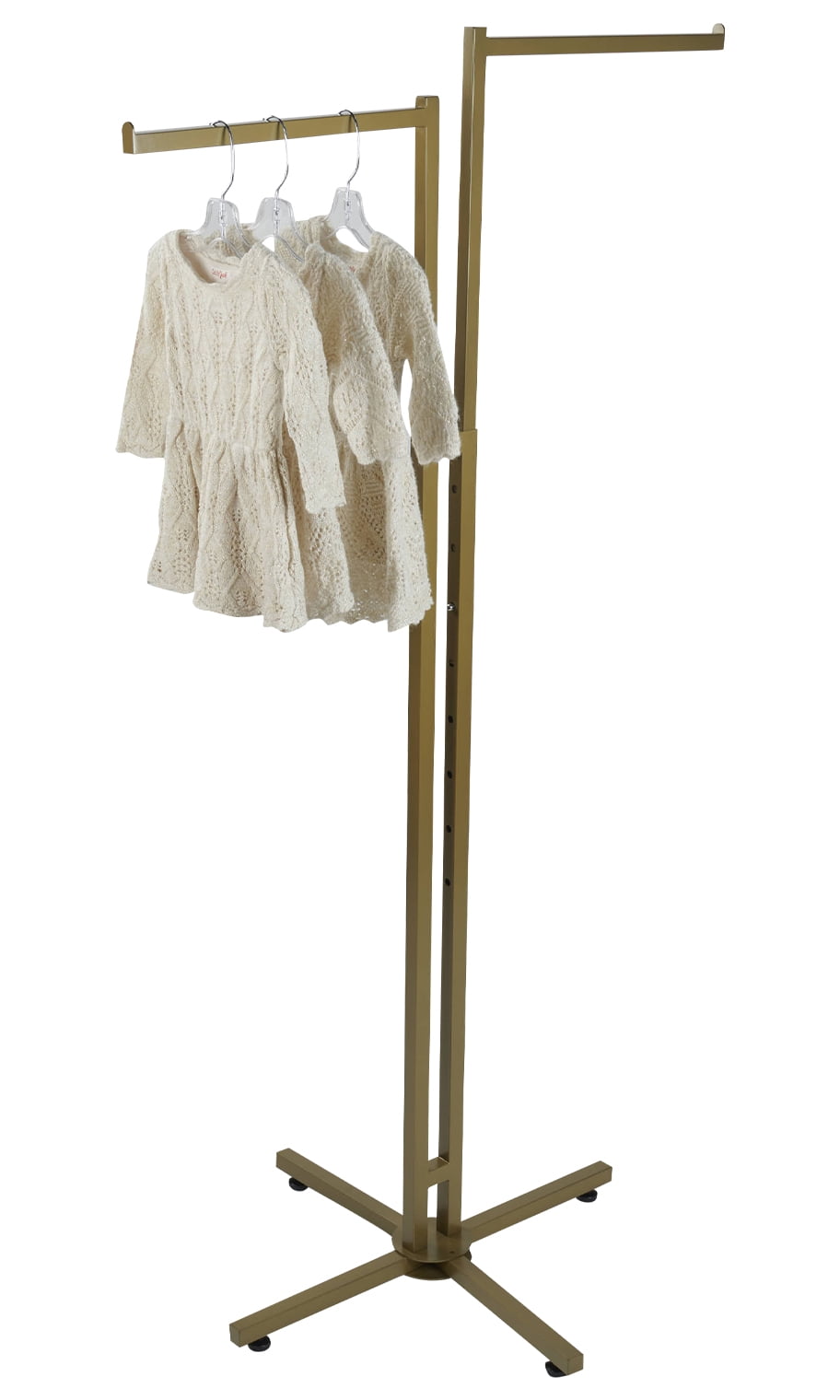SSWBasics Gold 2-Way Clothing Rack with Straight Arms - Walmart.com
