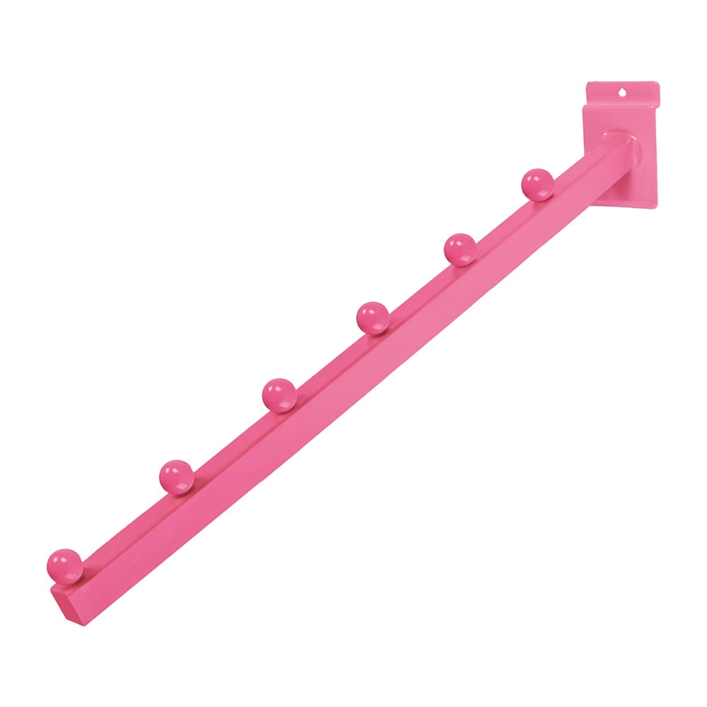 SSWBasics Hot Pink 6-Ball Waterfall for Slatwall - Pack of 10- Hot Pink ...
