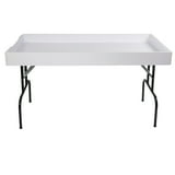 SSWBasics Large White Folding Dump Table - Durable Portable and ...