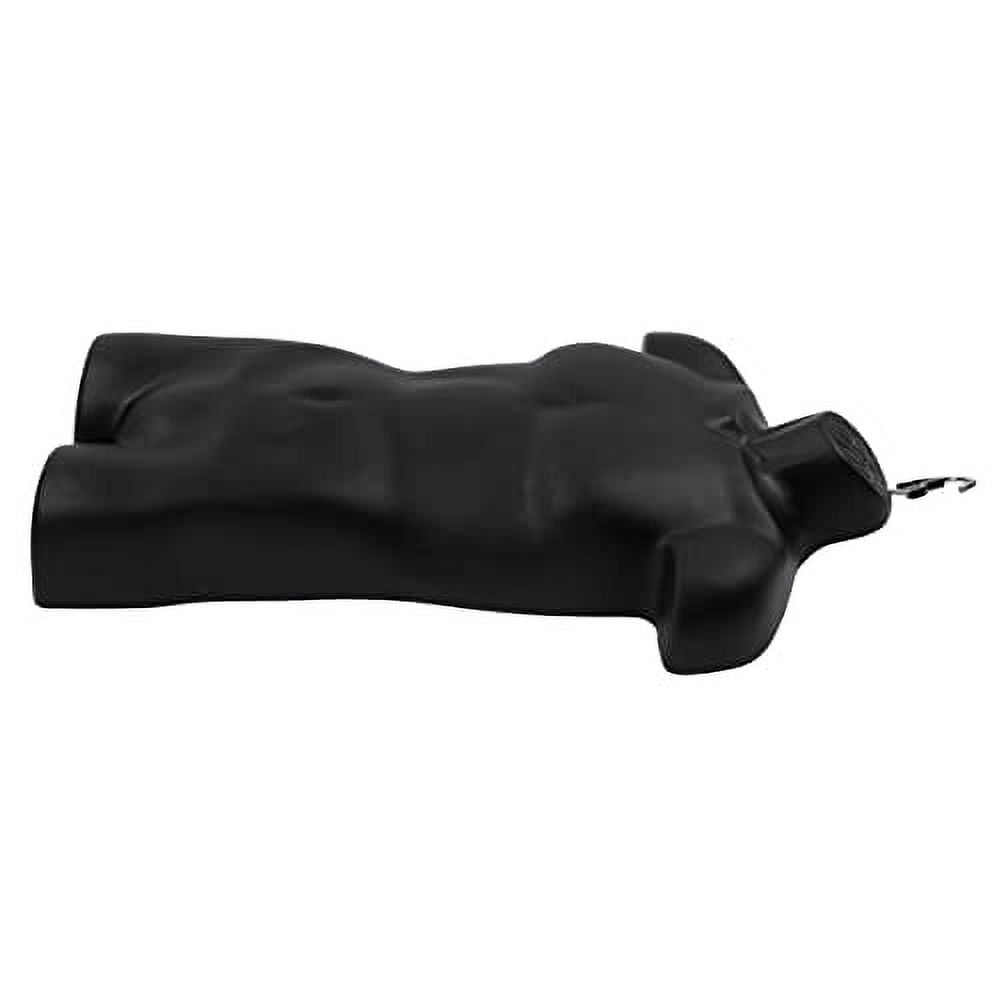 SSWBasics Male Molded Black Shatterproof Hollowback Torso Form - Fits ...