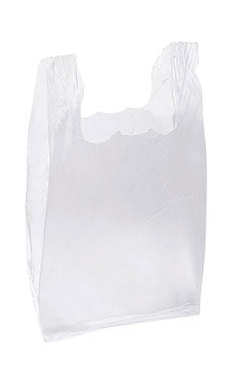 Walmart Medium Clear Polypropylene T-Shirt Bags - 11 ½” x 6" x 21 ...