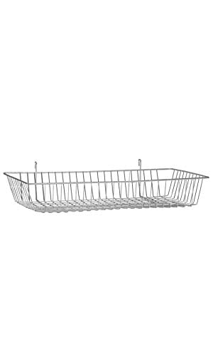 SSWBasics Mini Chrome Wire Grid Basket Sleek and Functional Grid Wall ...