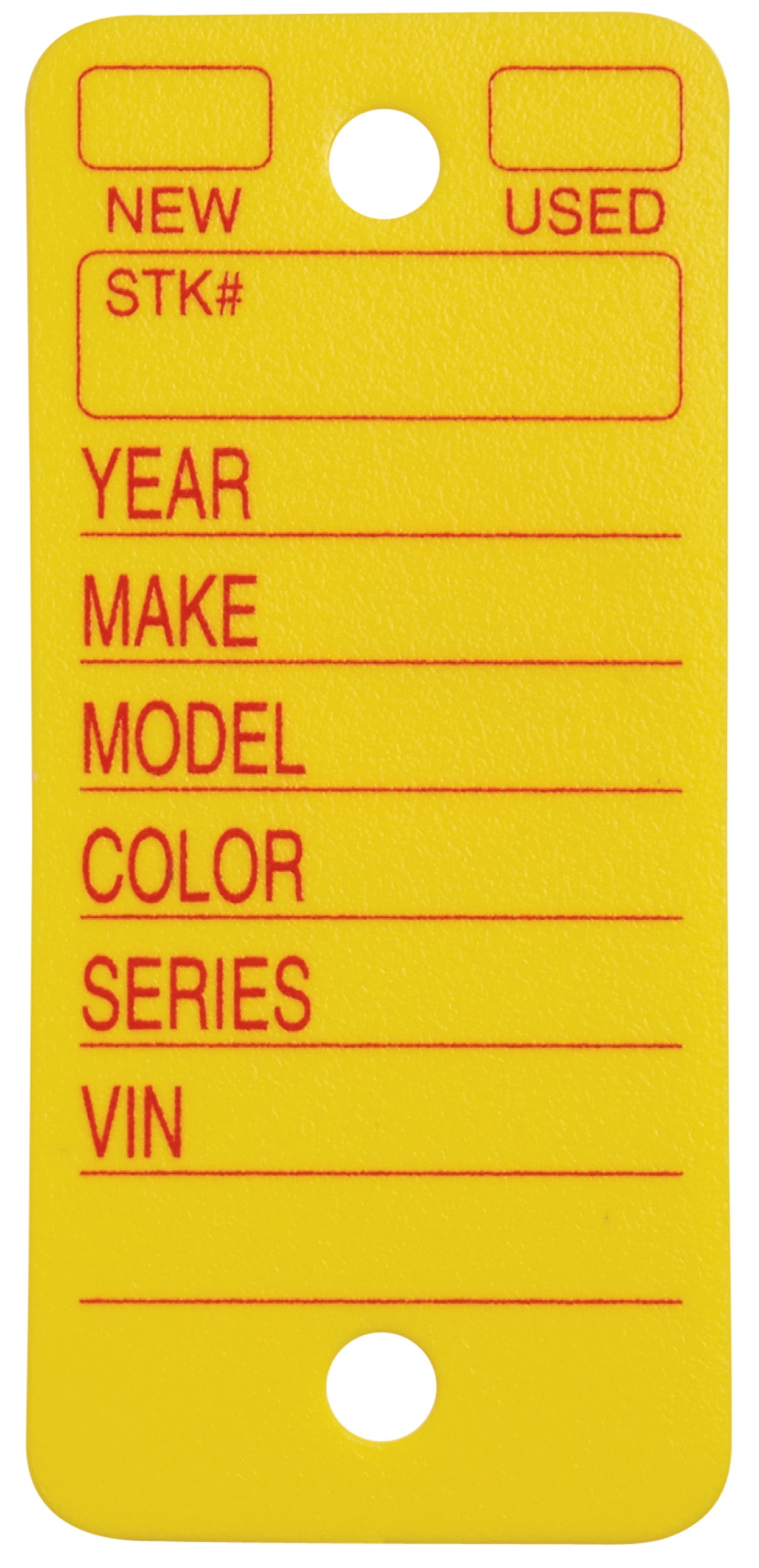 SSWBasics Poly Key Tags - Yellow - Key Rings Included - 1 1/2"W x 3"H ...