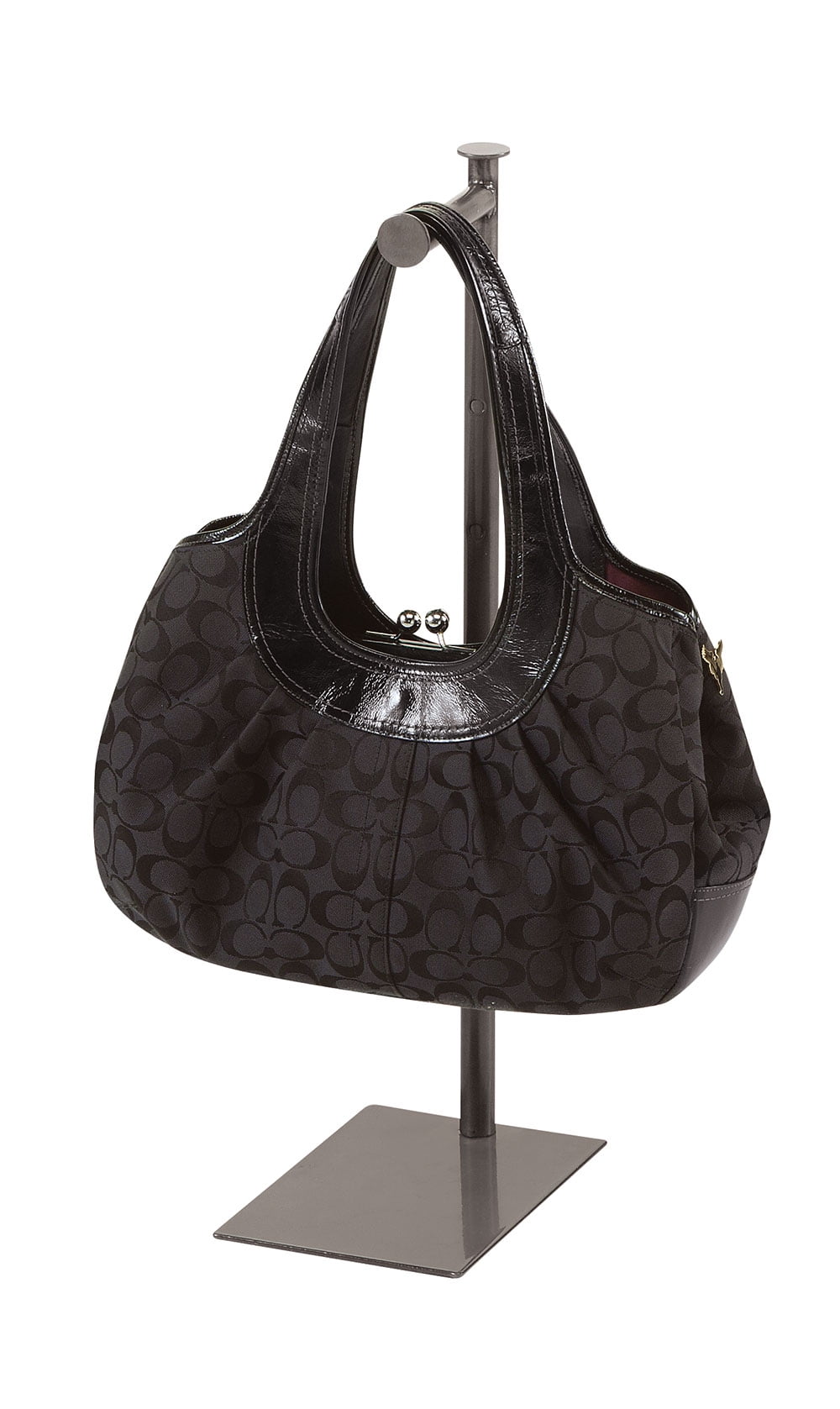 SSWBasics Raw Steel Purse Stand - 6"L Hang Rail with 5" of Hang Space ...