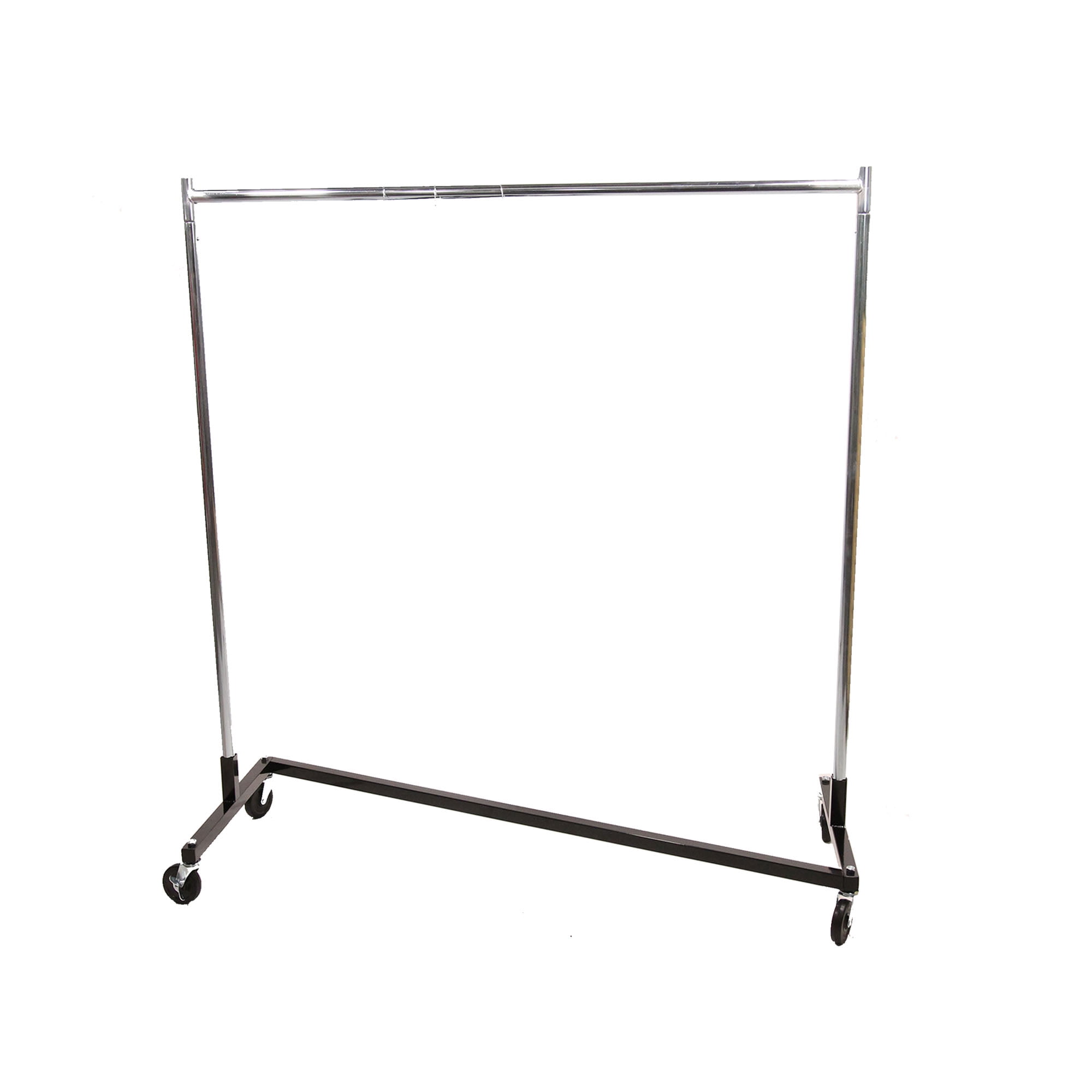SSWBasics Single-Rail Clothing Rack (Z-Truck Rolling Rack) - 63"W X 24 ...