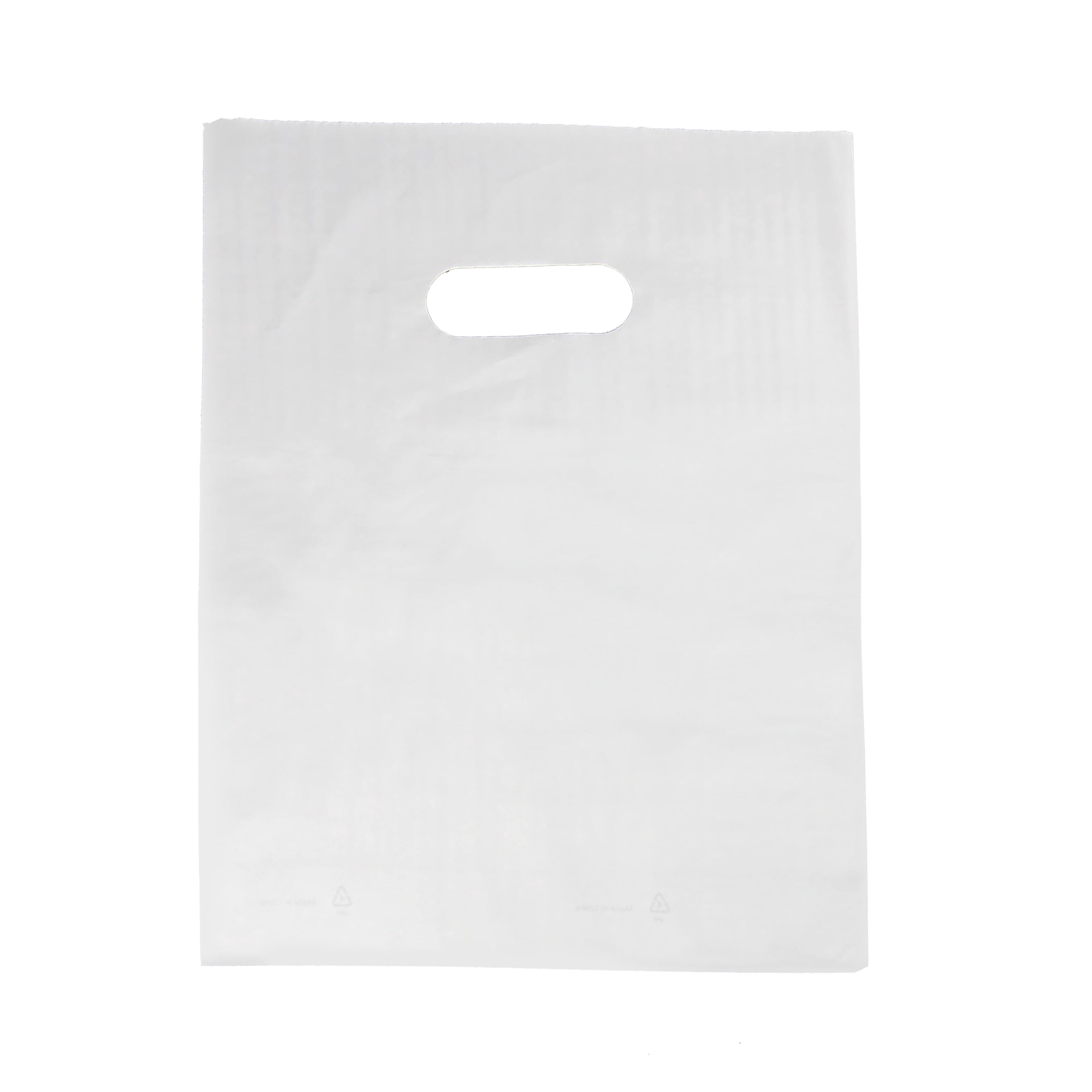 SSWBasics Small Low Density White Merchandise Bags - 9”W x 12”H - Case ...