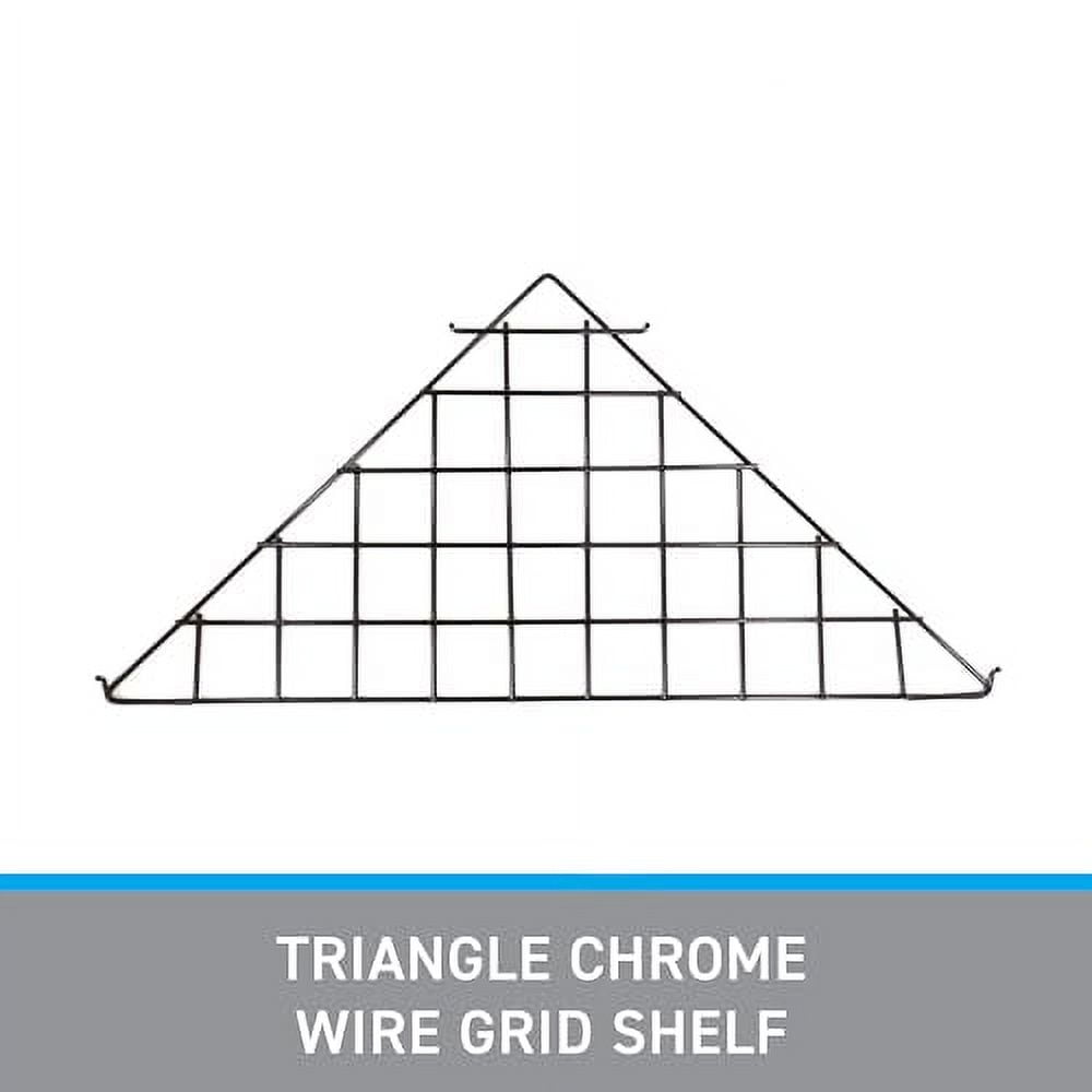 SSWBasics Triangle Black Wire Grid Shelf -- Set of 2 - Walmart.com