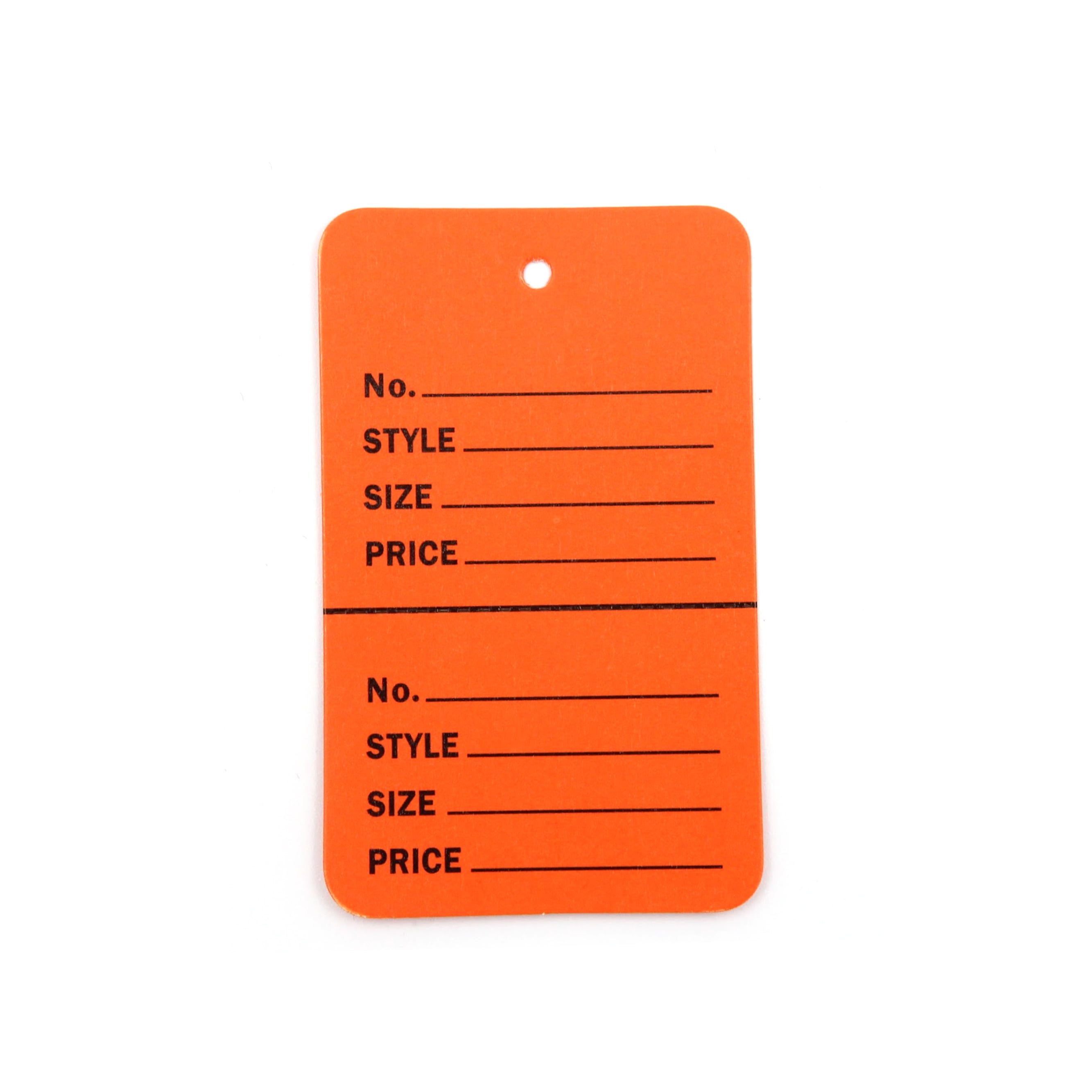 SSWBasics Unstrung Orange Perforated Clothing Tags Tags for Clothes ...