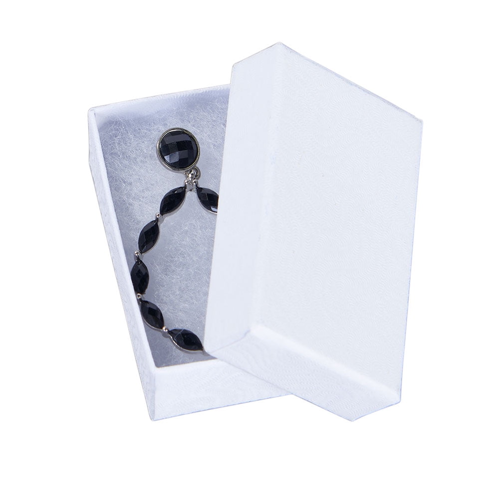 SSWBasics White Embossed Cotton Filled Jewelry Boxes - Case of 200 - 2 ...
