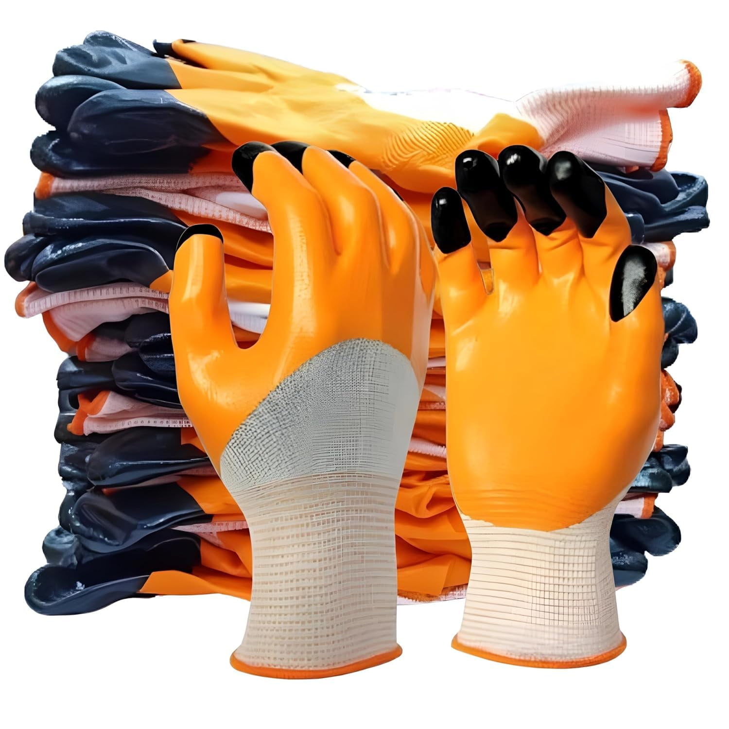 SSWW Multipurpose HeavyDuty Reusable Washable Nitrile Coated Work ...