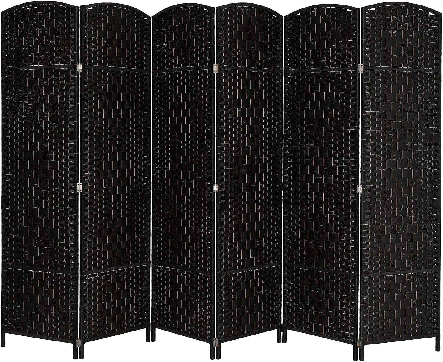 SSYBAB 6-Panels Tall Rattan Room Divider, 6 FT Folding Privacy Screen ...
