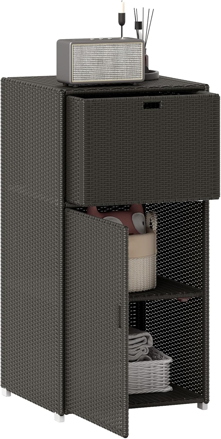 SSYBAB Outdoor Towel Rack & Pool Storage Cabinet/Hot Tub Accessory ...