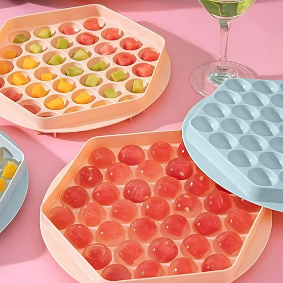 SSZMDLB 2Pcs Silicone Ice Ball Mold, Ice Molds, Spherical Ice Ball ...