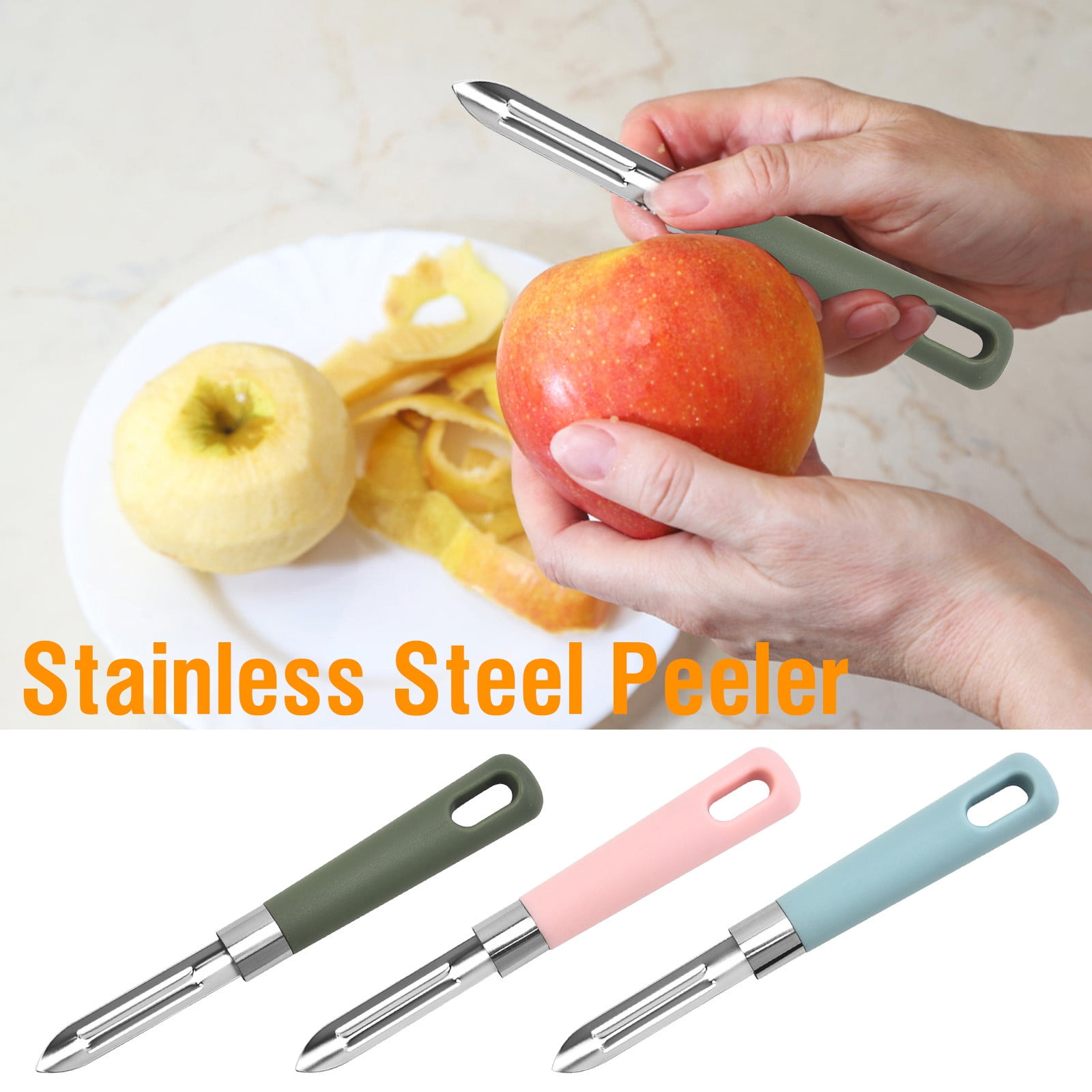 SSZMDLB 3Pcs Stainless Steel Peeler, Stainless Steel Peeler, Multi ...