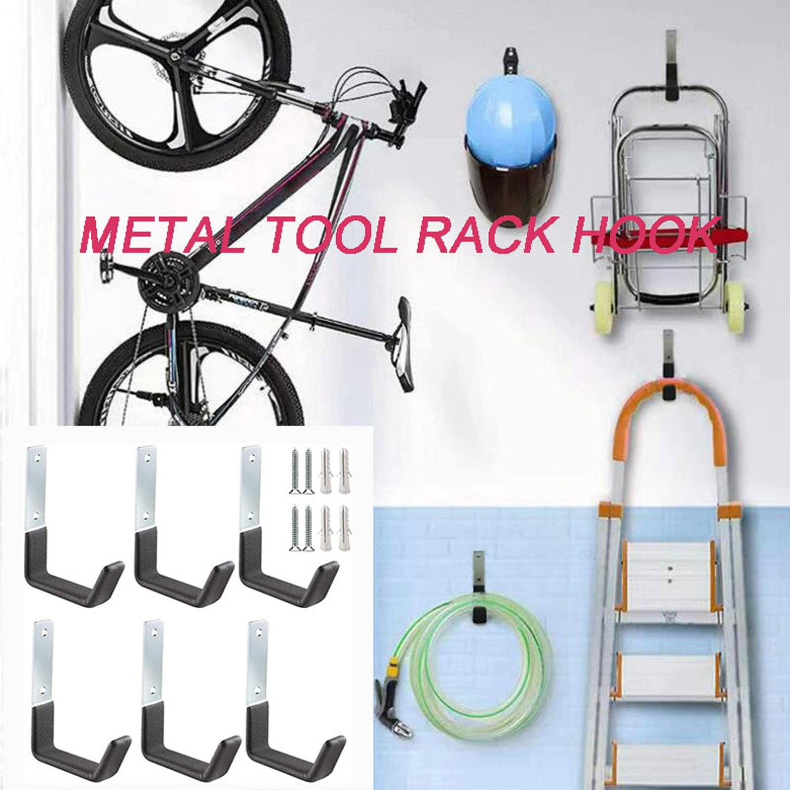 SSZMDLB under $5 3Pcs Garage Hook, Garage Hook, Heavy Duty Storage Rack ...