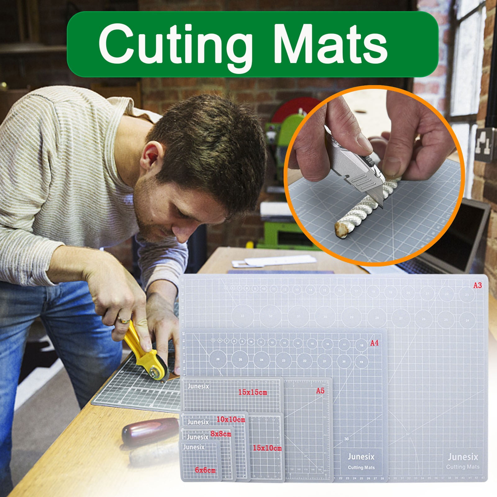 SSZMDLB under $5 8Pcs Self Healing Cutting Mat, Self Healing Cutting ...