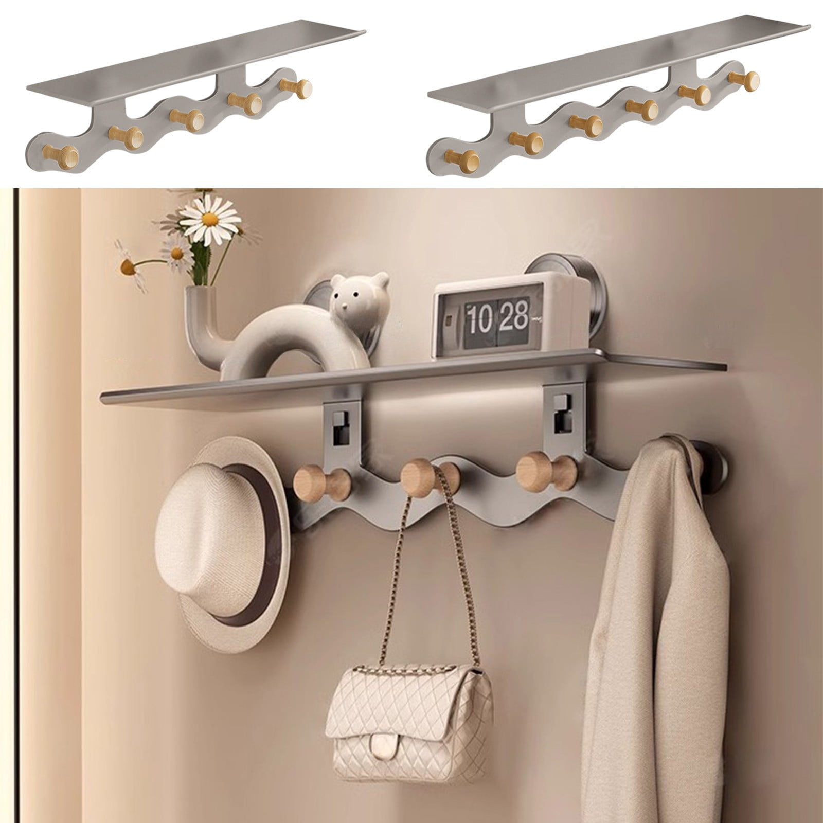 SSZMDLB under $5 Porch Decoration Hook Door Rack, Wall Mounted Coat ...