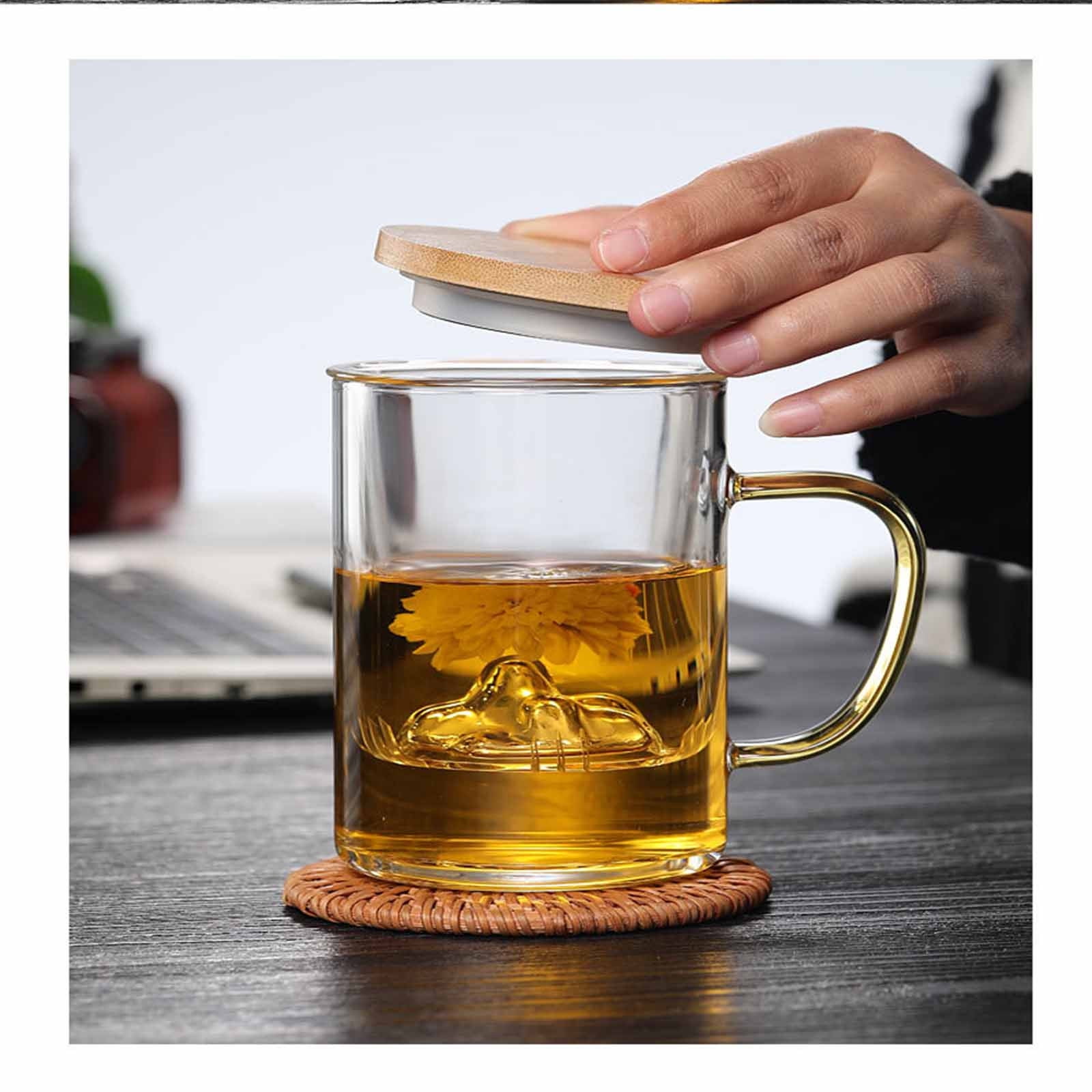 SSZMDLB Deals Of The Week Glass Water Cup Tea Water Separation Tea Cup ...