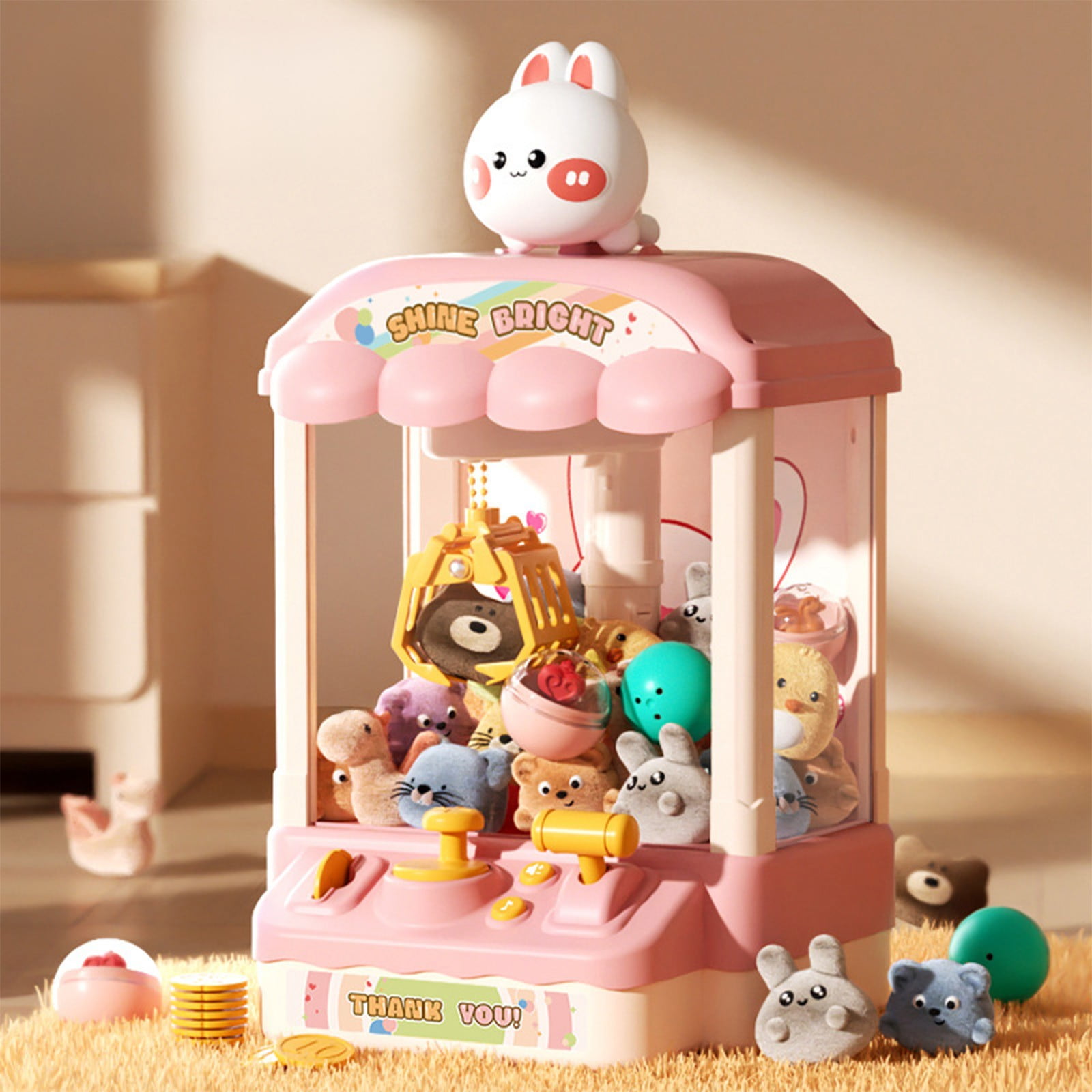 SShop 2025 Kids Claw Machine with Toys Inside, Mini Claw Machine Prizes ...