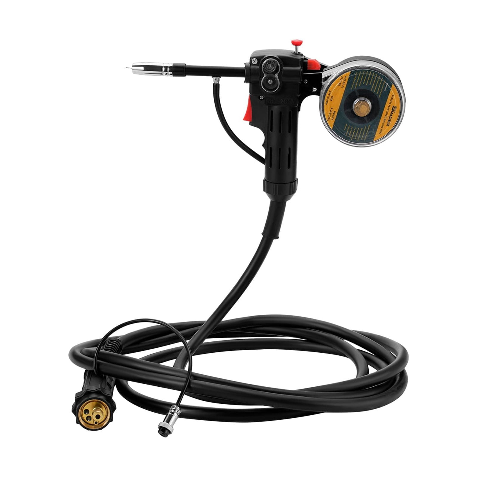 SSimder 16ft 200 Amp Aluminum Welding Spool Gun Supports 2 LBS flux ...