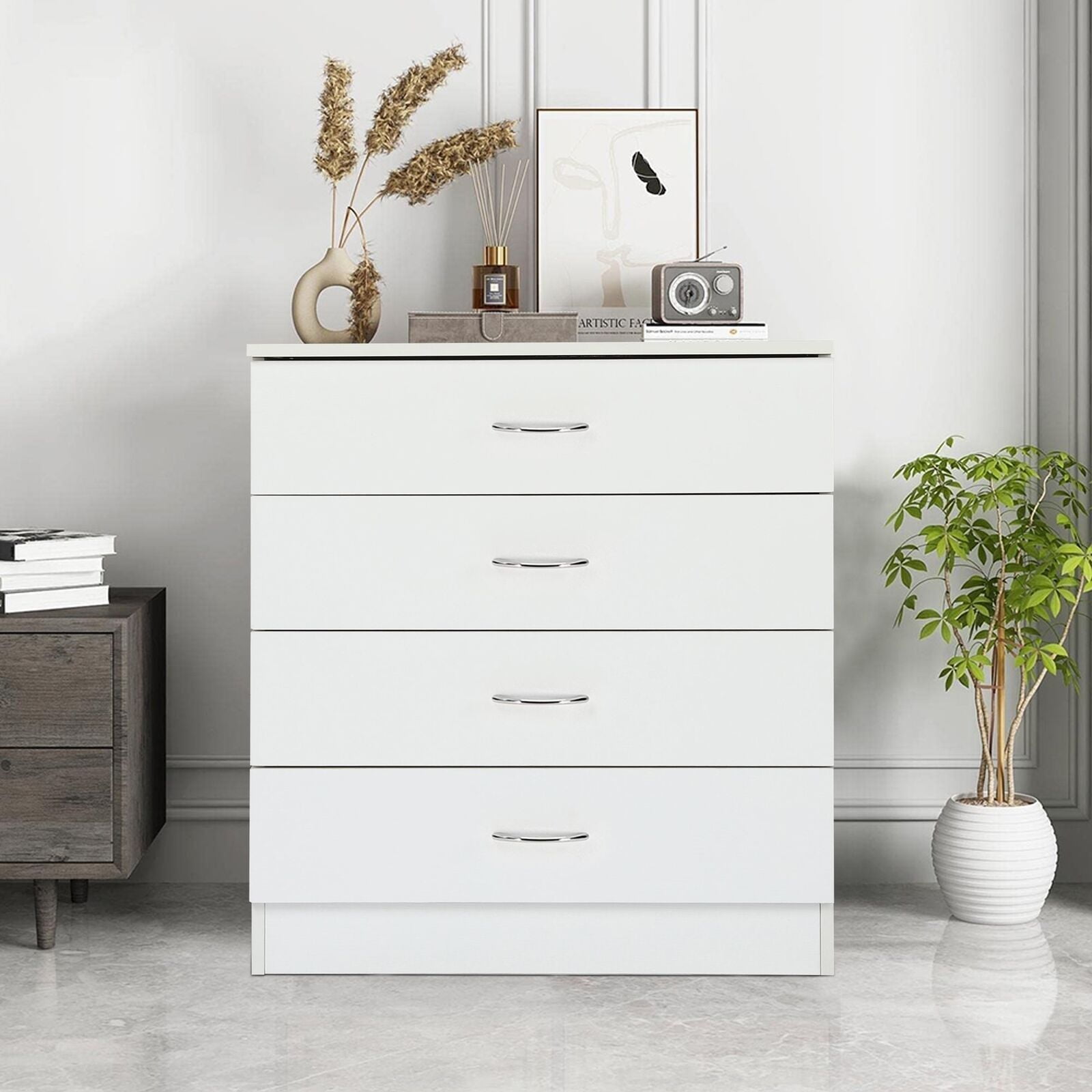 SSyao 4 Drawer Dresser for Bedroom, Small Chests of Drawers Modern ...