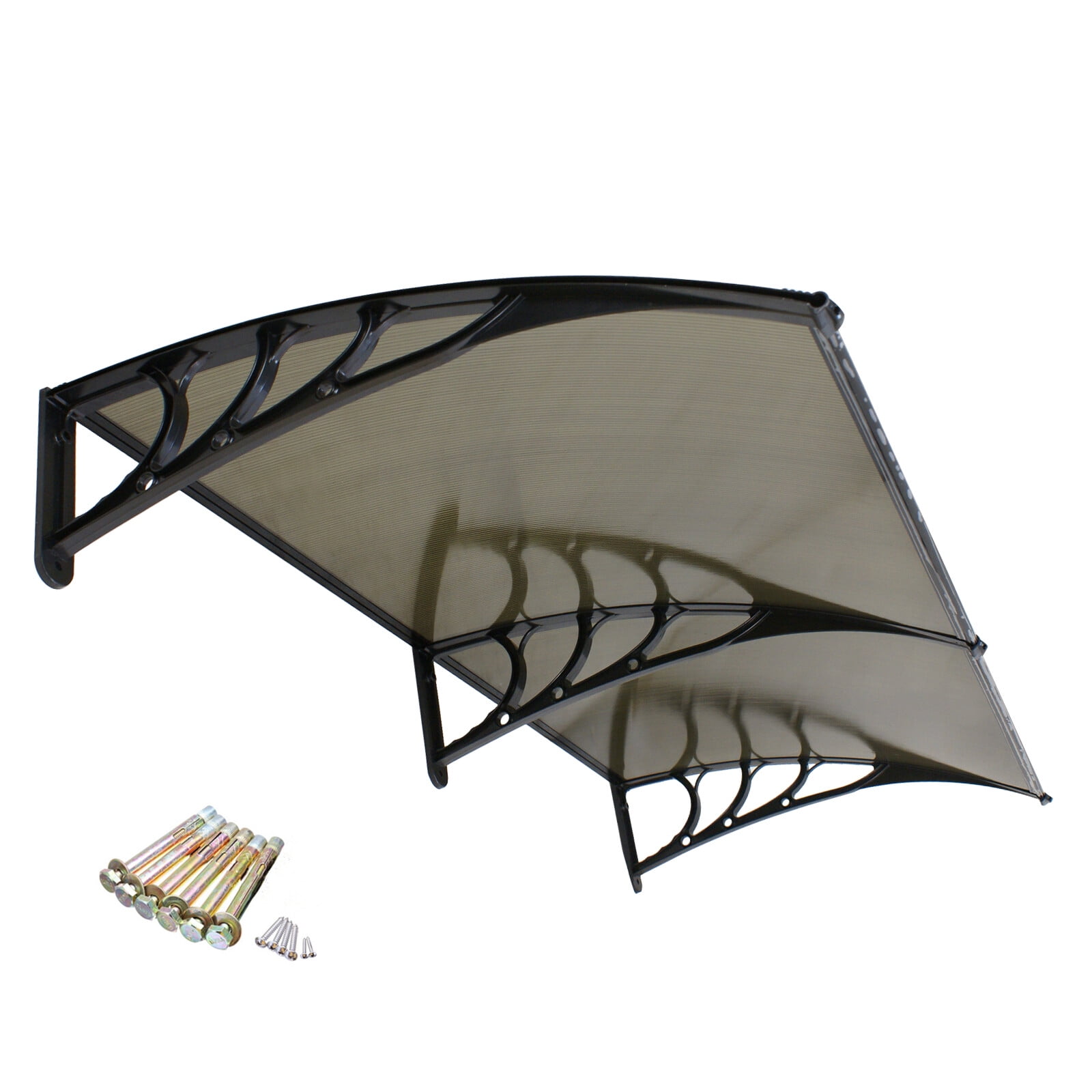 SSyao 40x80" Outdoor Window Awning Polycarbonate Front Door Patio Cover ...