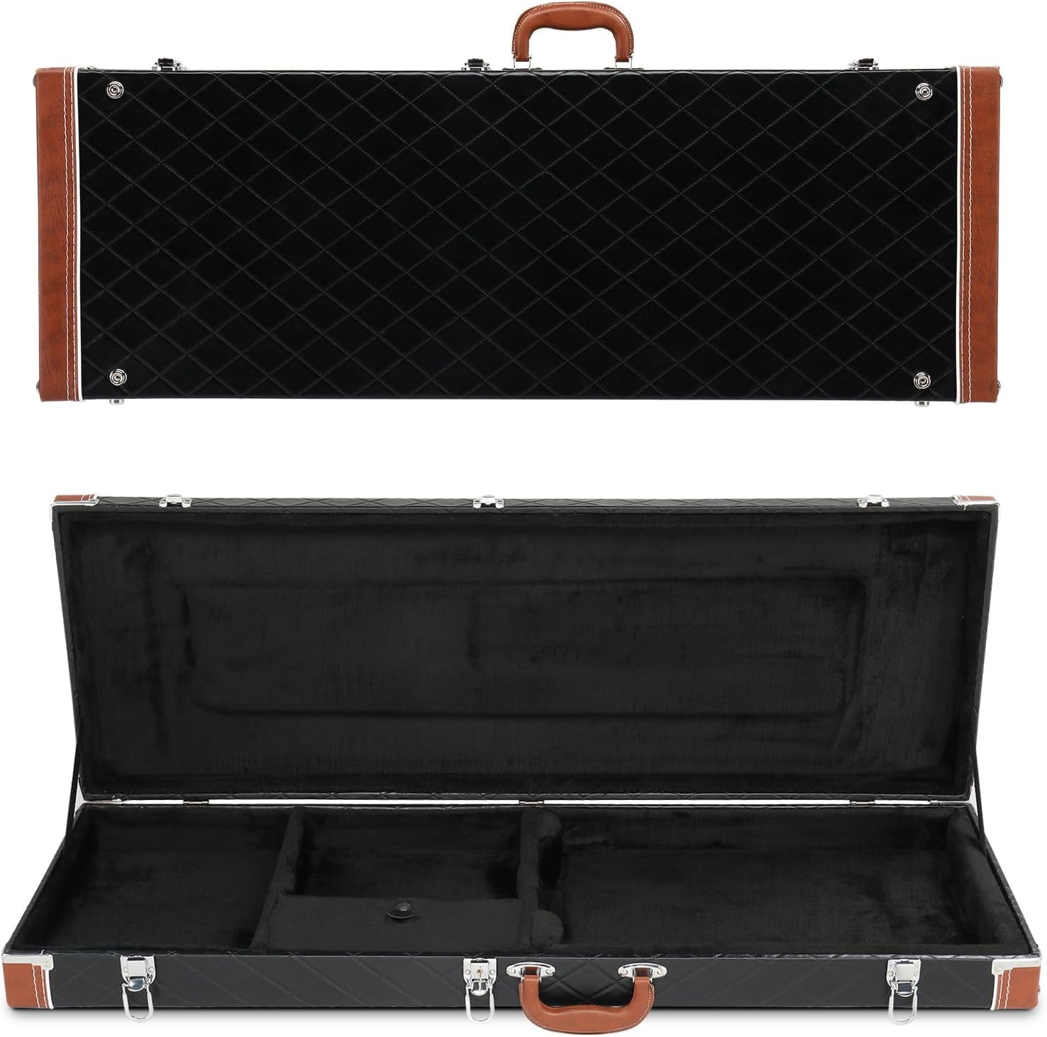 SSyao Electric Guitar Hard Case, Rectangle Wooden Standard 39-Inch ...