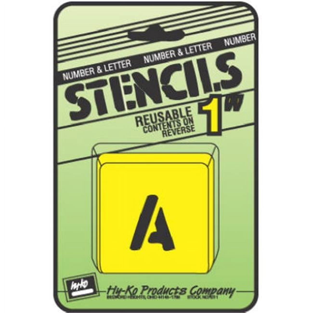 ST-1 1 in. Letter & Number Stencil Set - Walmart.com
