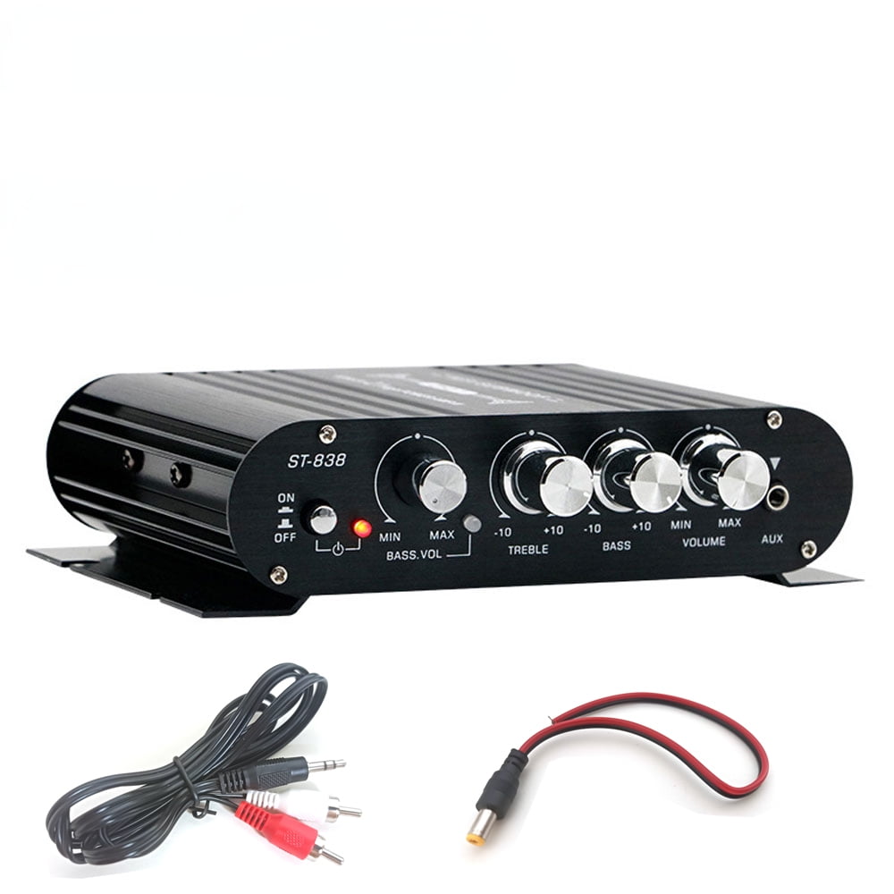 ST-838 Power Amplifier with 2A Power Supply - Walmart.com