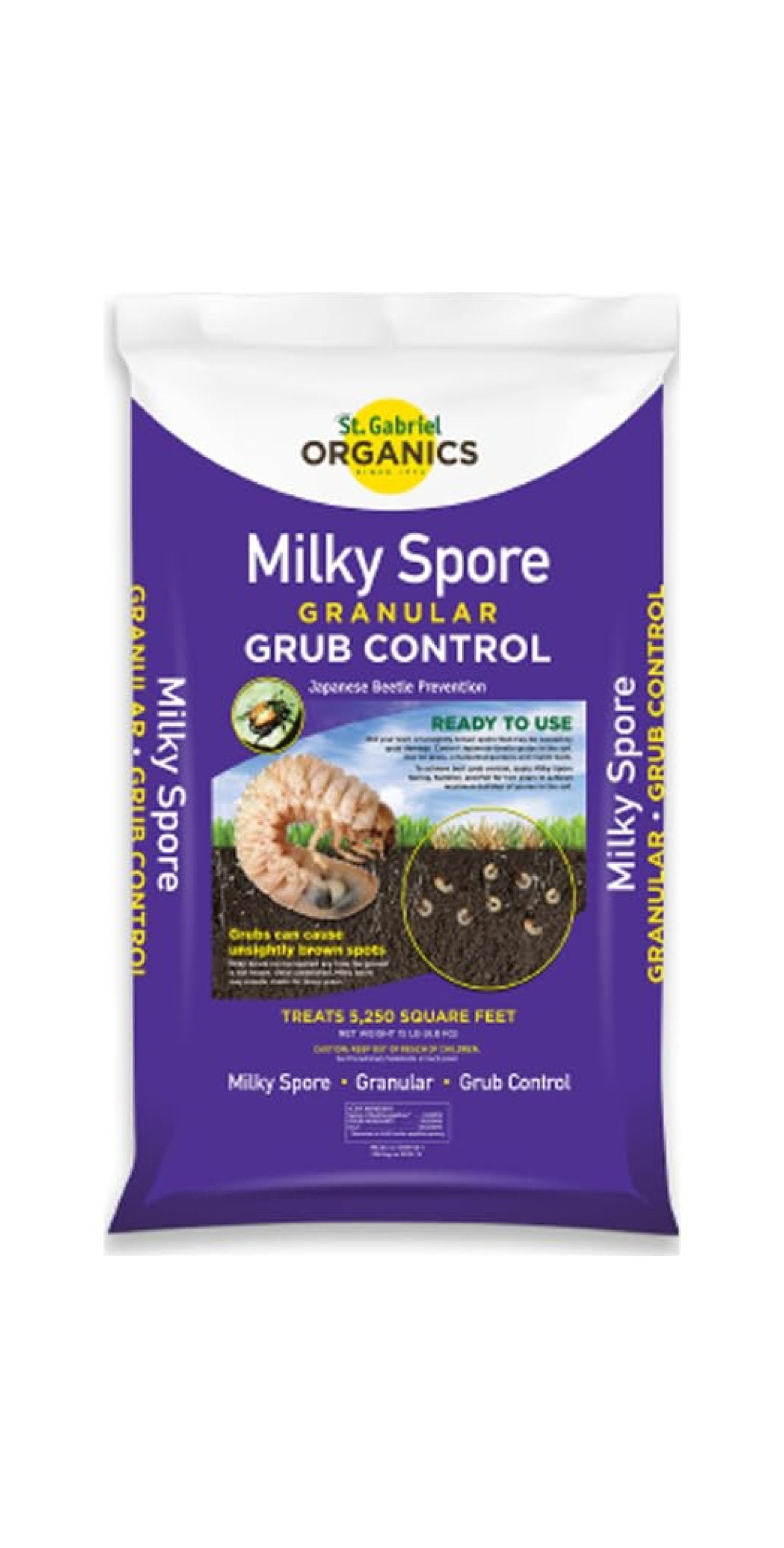 ST. Gabriel Organics - 15 Pound Milky Spore Granular Natural Japanese ...