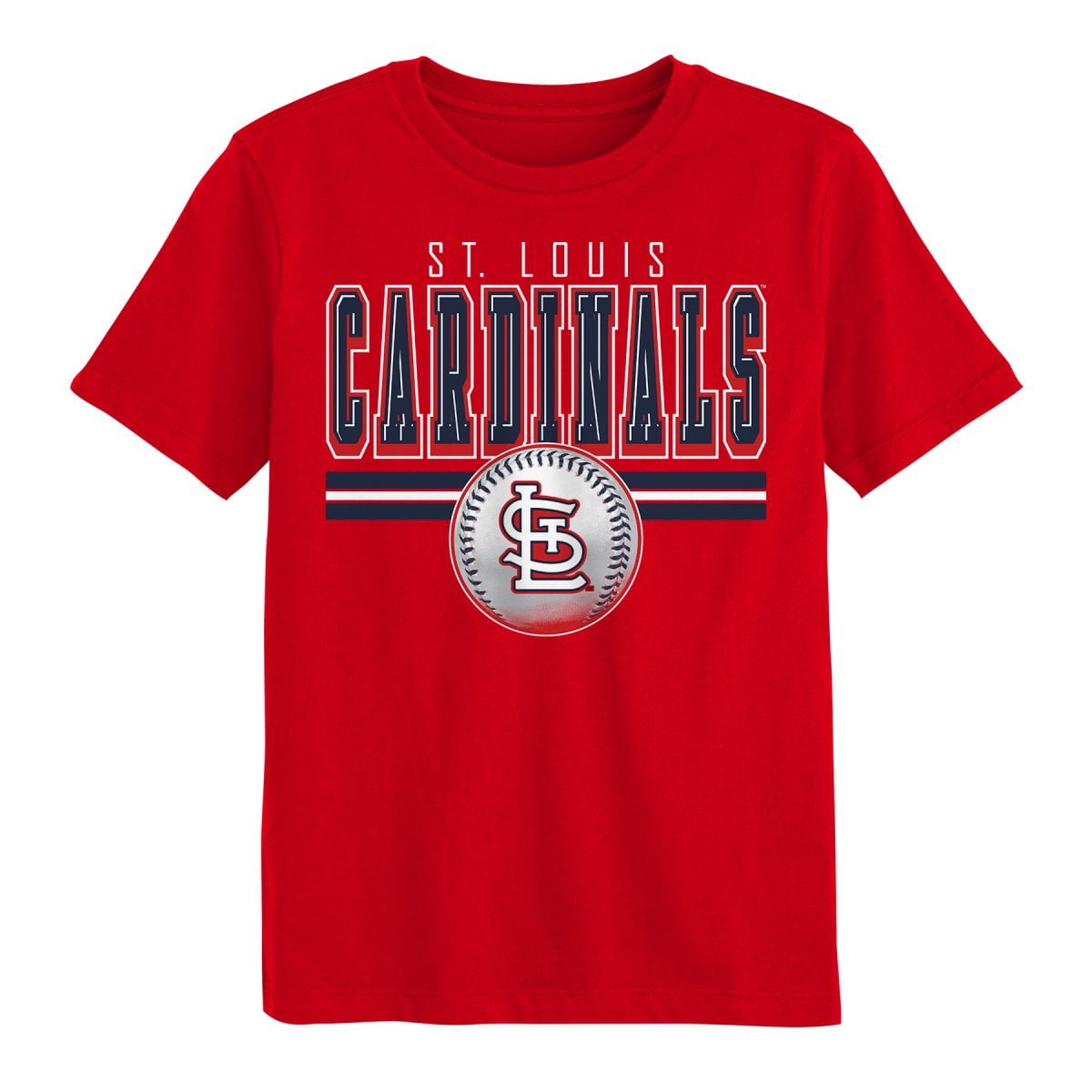 ST LOUIS CARDINALS Boys Primry Color Cotton Crew Short Sleeve Tee ...