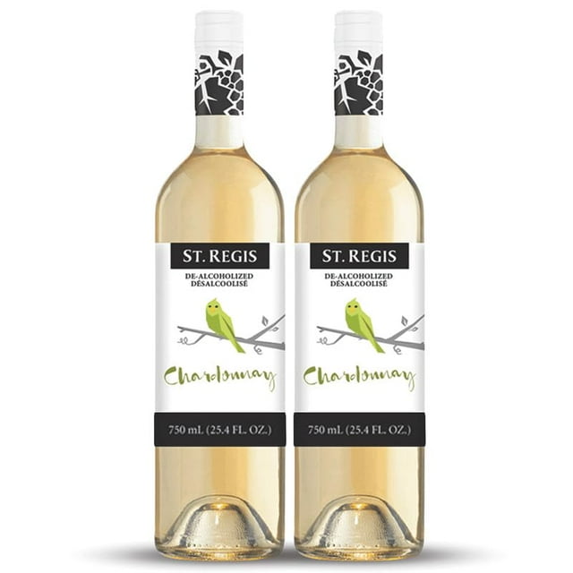 ST. REGIS Non-Alc Chardonnay 25.4 Fl Oz (2 Pack) - Low Calorie and ...