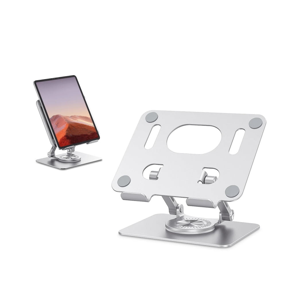 ST02 Tablet Stand Adjustable with 360 Swivel Base Aluminum Tablet Stand ...