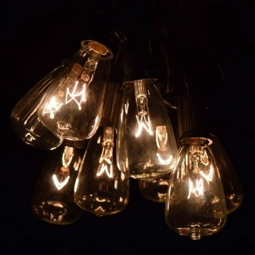 G40 Mercury Gold String Light Sets with White Wire - Walmart.com