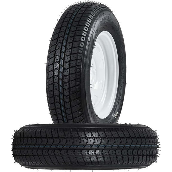 5.30-12 530-12 530X12 Trailer Tire and Wheel Assembly, Heavy-Duty Load ...